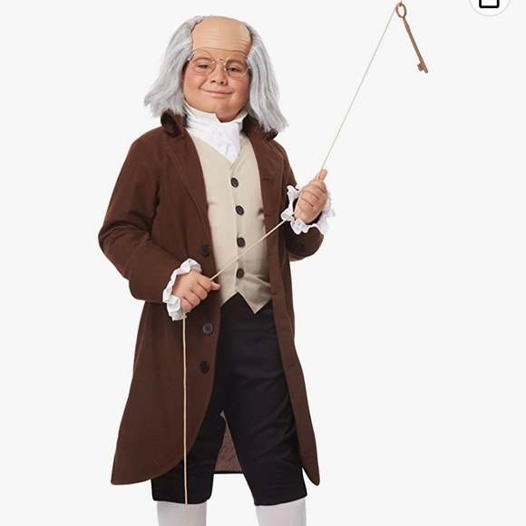 Costumes | Benjamin Franklin Costume Old Man Bald Wig Along With ...